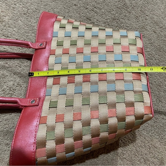 Longaberger | Bags | Longaberger To Go Woven Basket Leather Purse Tote ...